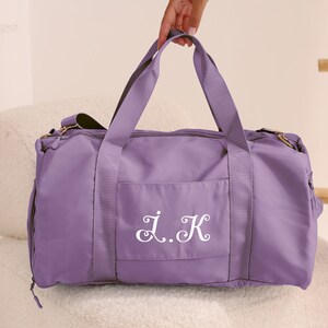 Personalized Initial Duffel Bag, Cute Overnight Bag, Hospital Bag ...
