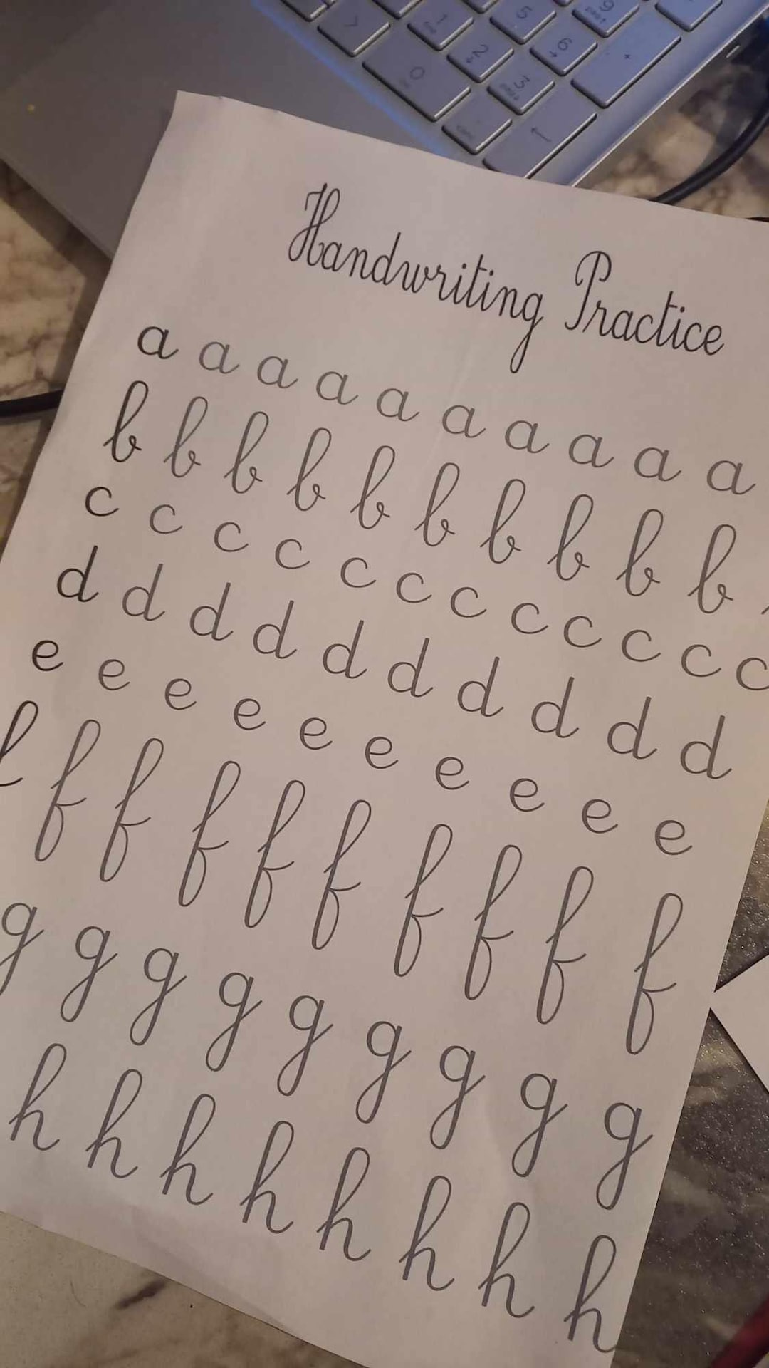 Printable Cursive Work Reports - Etsy