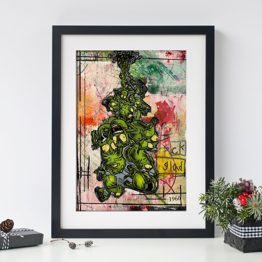 Doop X-men Art Print Digital Download, Marvel Comics Collage Art, Comic ...