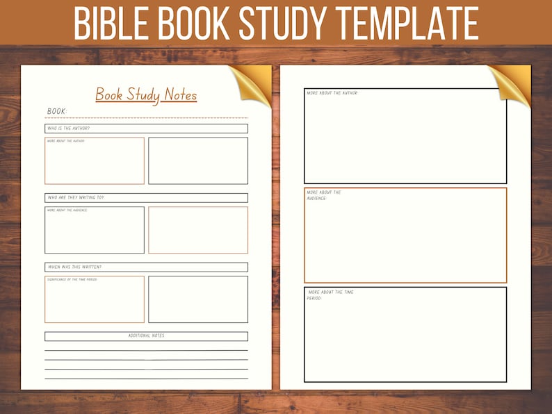 Bible Study Planner, Book Study Notes, Book Introduction, Sermon Notes ...