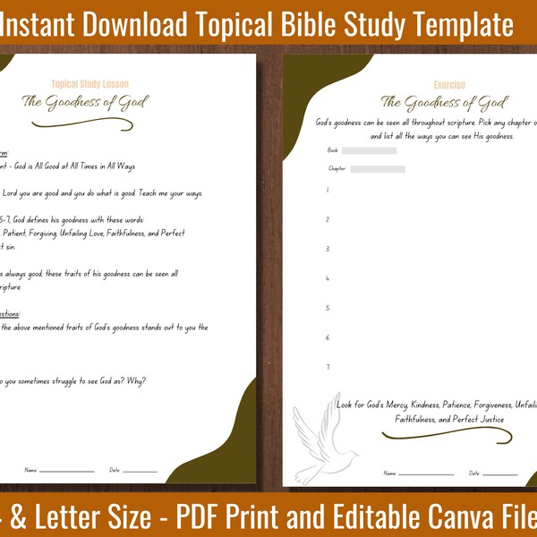 Bible Study Lesson Plans - Etsy