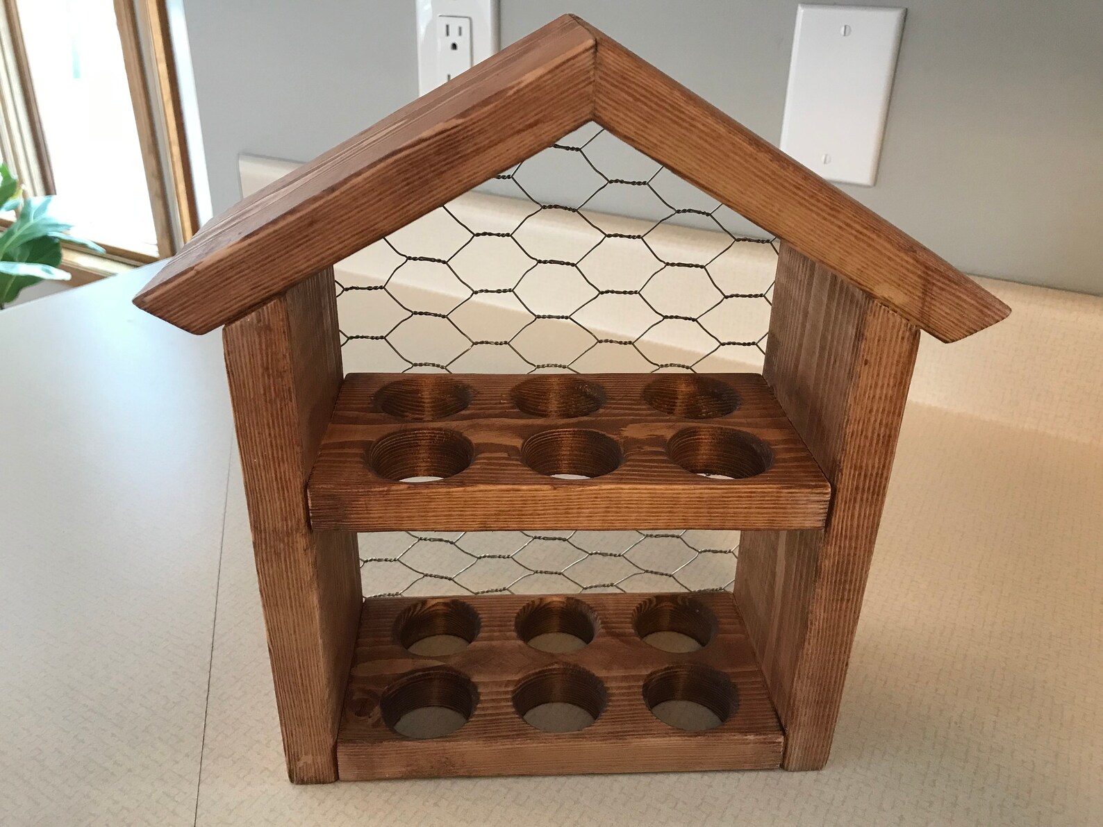 Farmhouse Chicken Egg Holder Holds 12 Large Chicken Eggs - Etsy