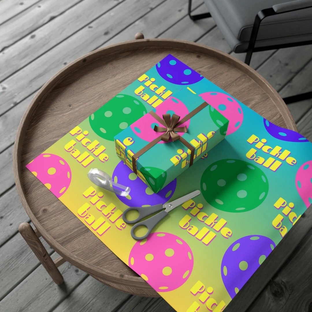 Pickleball Wrapping Paper Pickleball Gift Wrap 30x20 Gift - Etsy