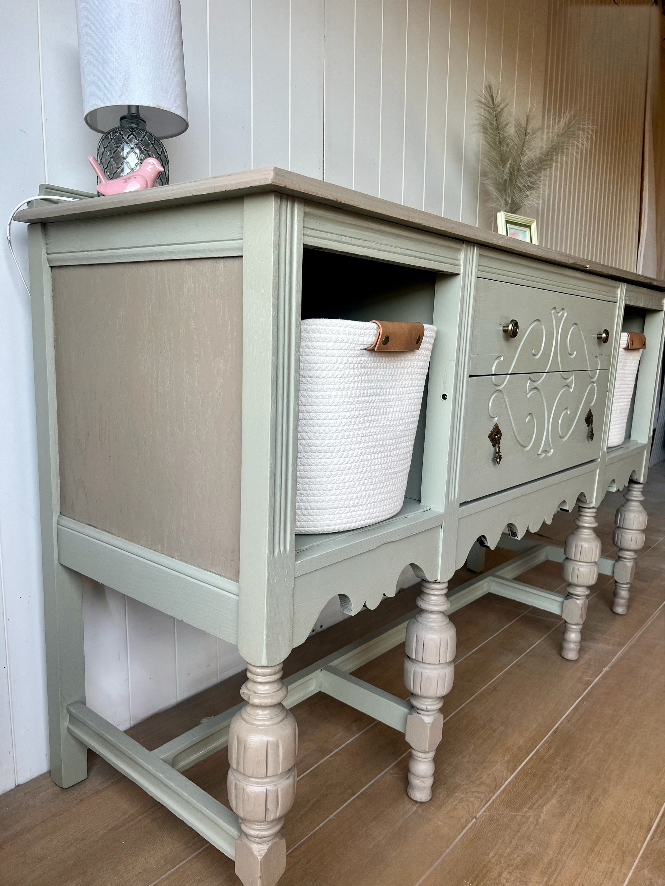 Soldlight Green Antique Buffet - Etsy