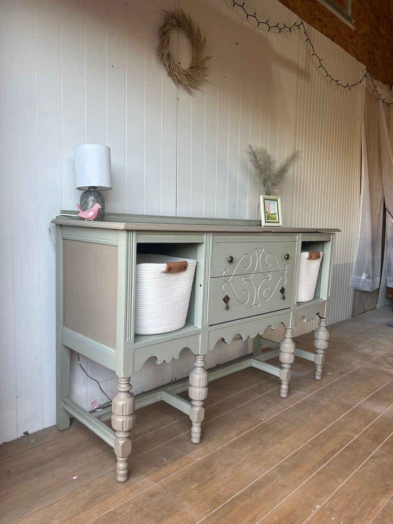Soldlight Green Antique Buffet - Etsy