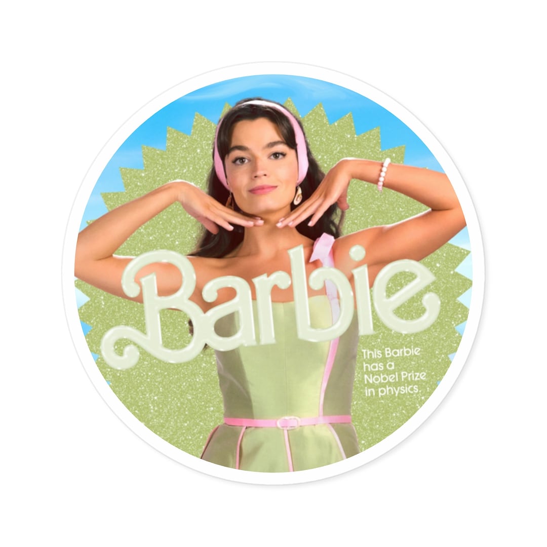 This Barbie Has a Nobel Prize in Physics Round Stickers - Etsy