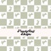 Checkered Bunny Rabbit Seamless Pattern Digital Download | Hand Drawn ...