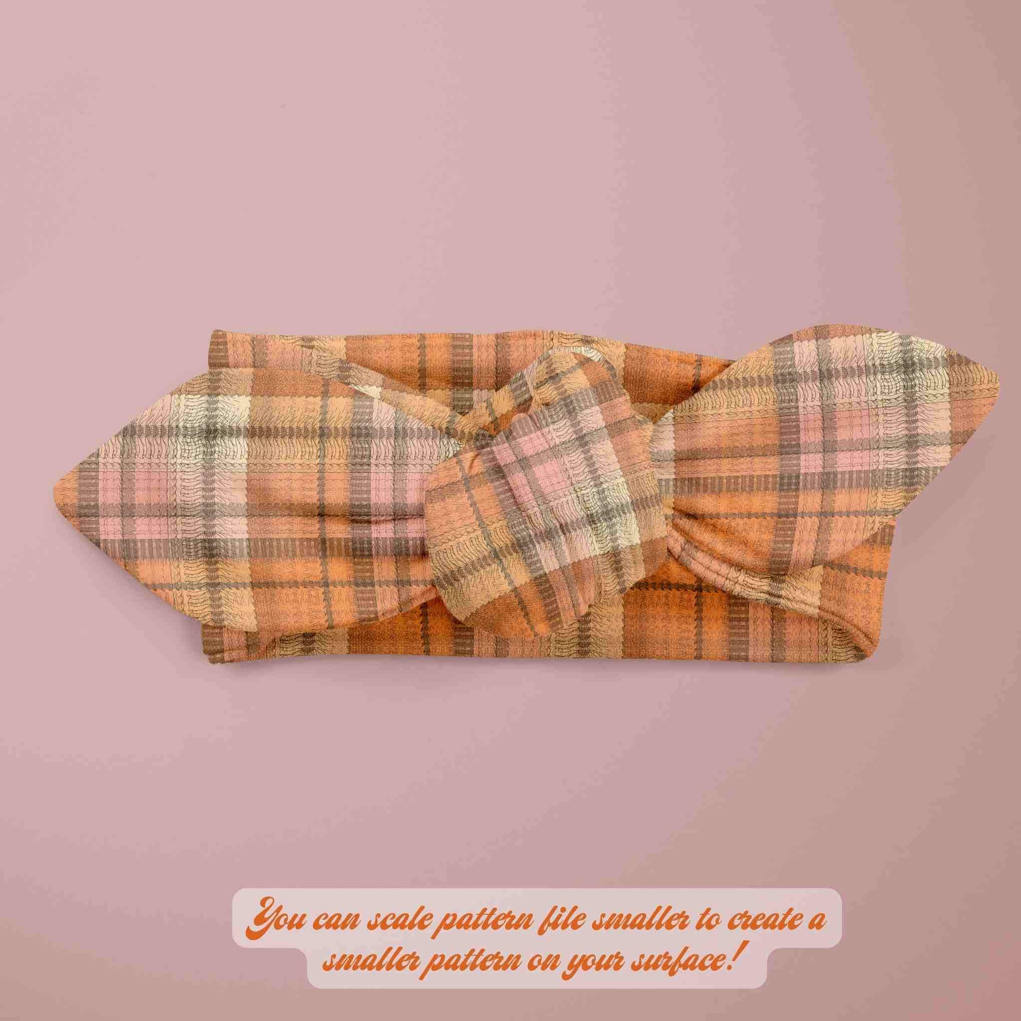RETRO PRETTY PLAID Seamless Pattern | Digital Download | Pink, Orange ...