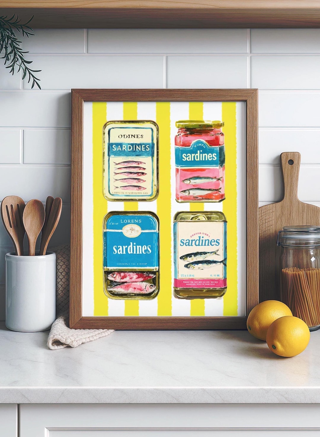 Sardine Tinned Fish WALL ART PRINTS Digital Download Printable ...