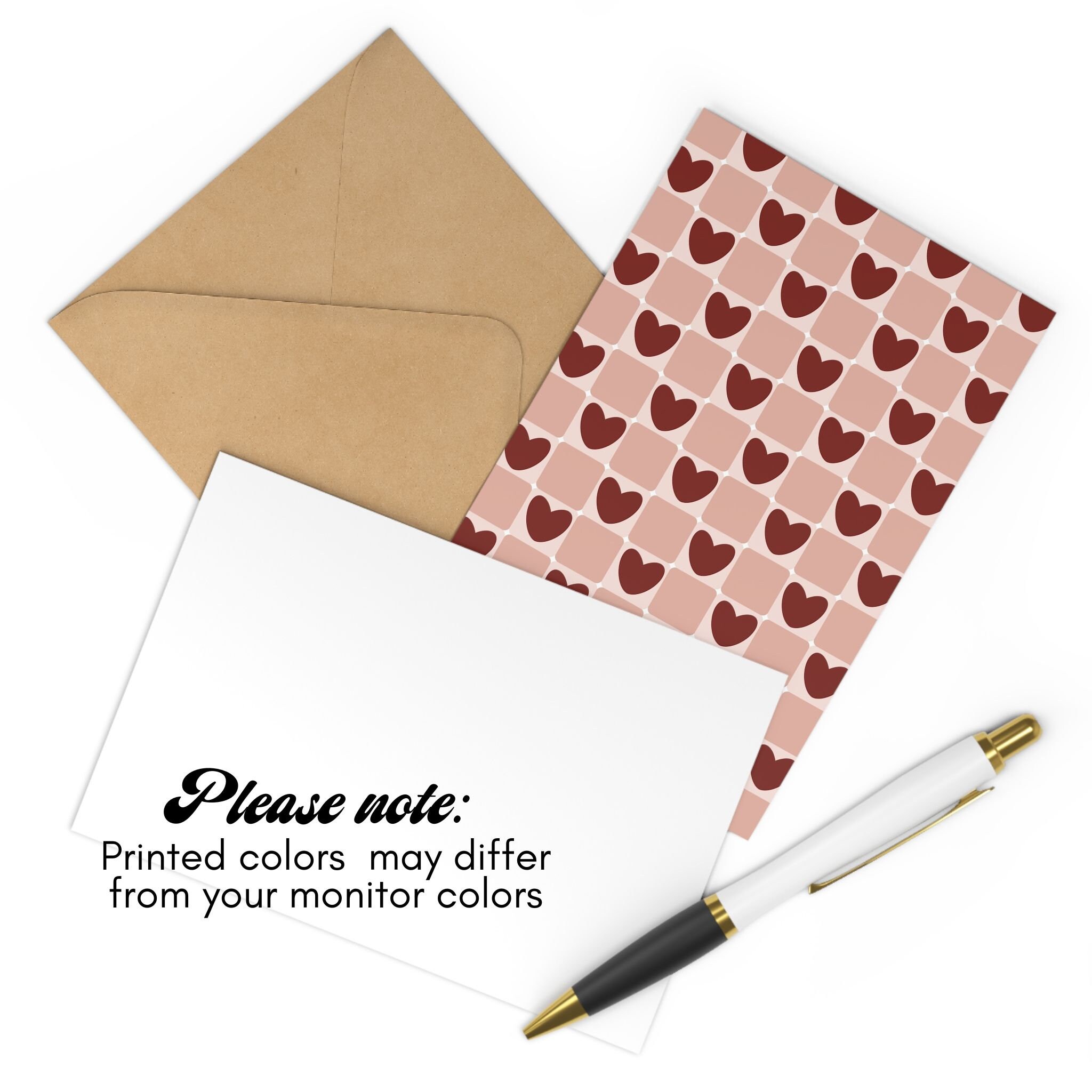 Pink and Red Heart Checker | Seamless Repeat Pattern | Hand Drawn ...