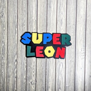 Custom Mario Name Sign, Wood Name Sign Insprired by Mario, Mario ...