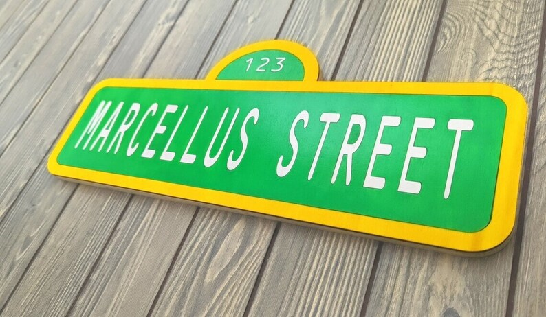 Personalized Sesame Street Name Sign Custom Sesame Theme - Etsy