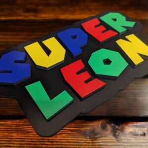 Custom Mario Name Sign, Wood Name Sign Insprired by Mario, Mario ...