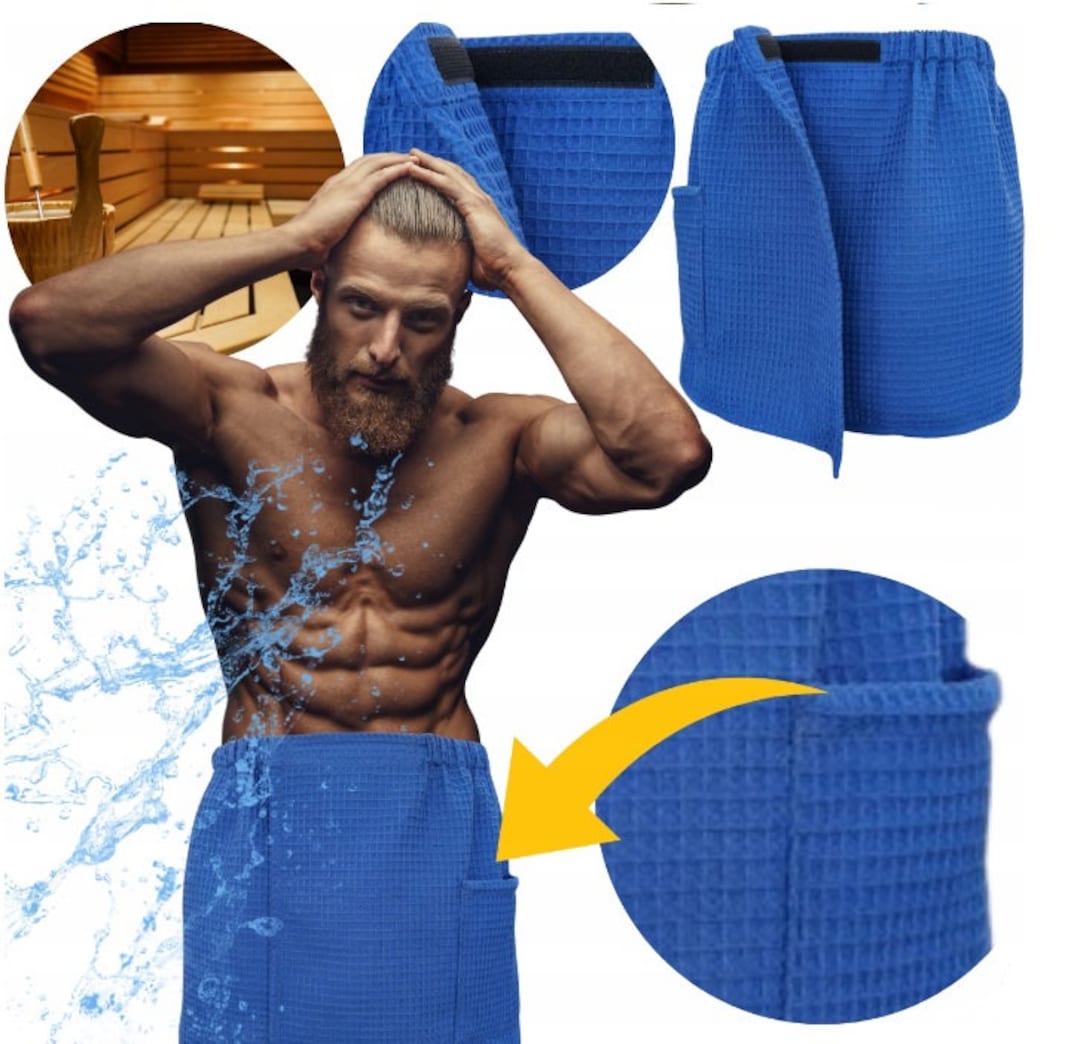 Towel Wrap for Men, Sauna Towel, Cotton Bath Towel Wrap, Kilt, Bath ...