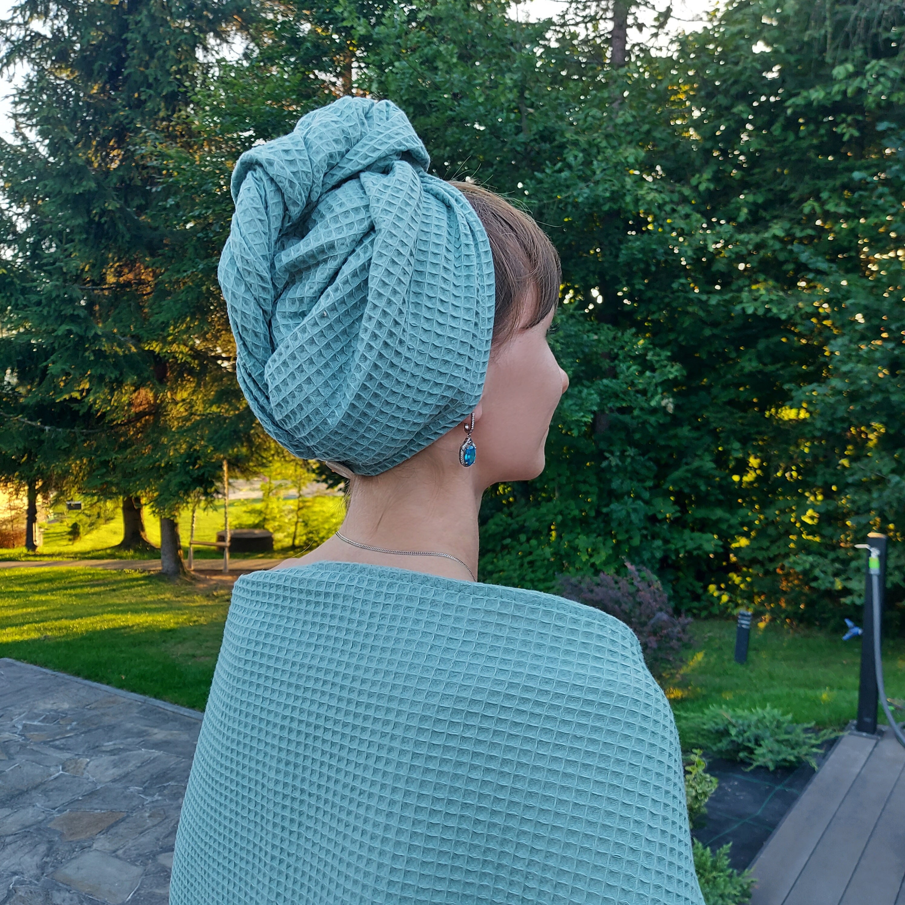 Hair Turban, Spa Turban, Hair Towel, Waffle Hair Turban, Hair Towel ...