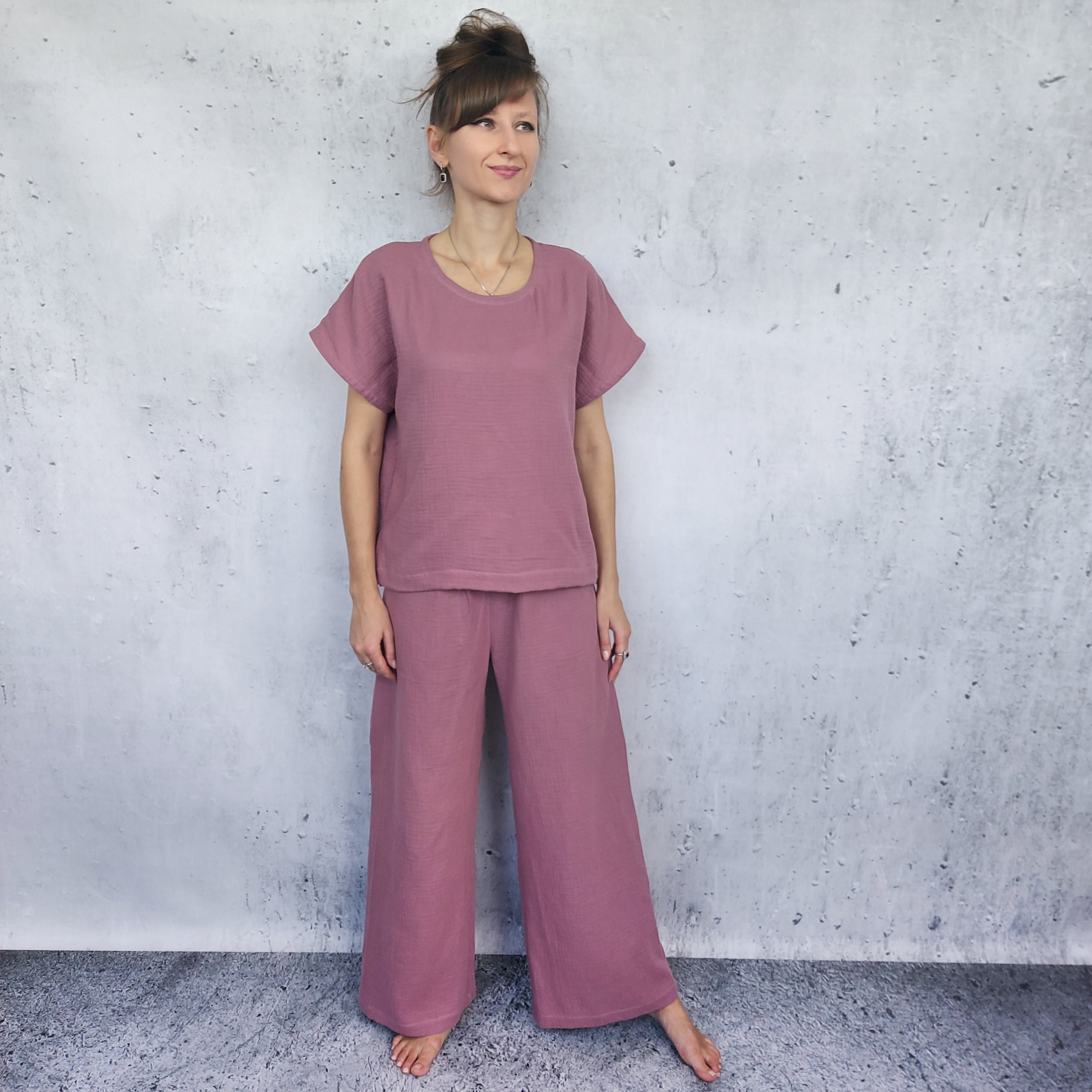 Cotton Muslin Top, Cotton Blouse, Muslin Double Gauze Woman Top, Outfit ...