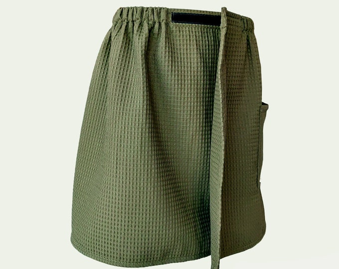 Mens Sauna Skirt, Spa Sauna Wrap Towels for Men, Terry Cotton Sauna ...