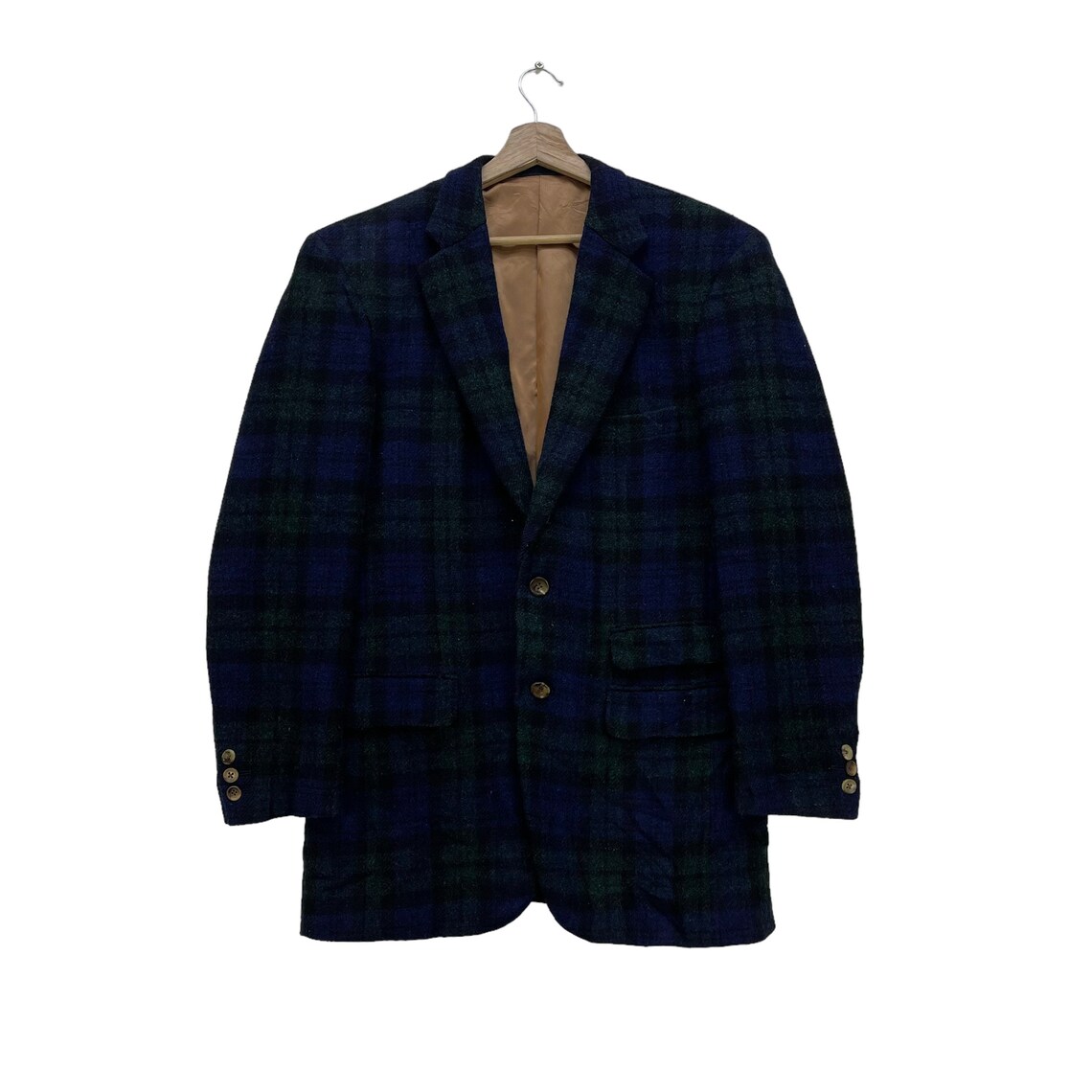Vintage Haris Tweed Wool Checkered Jacket - Etsy