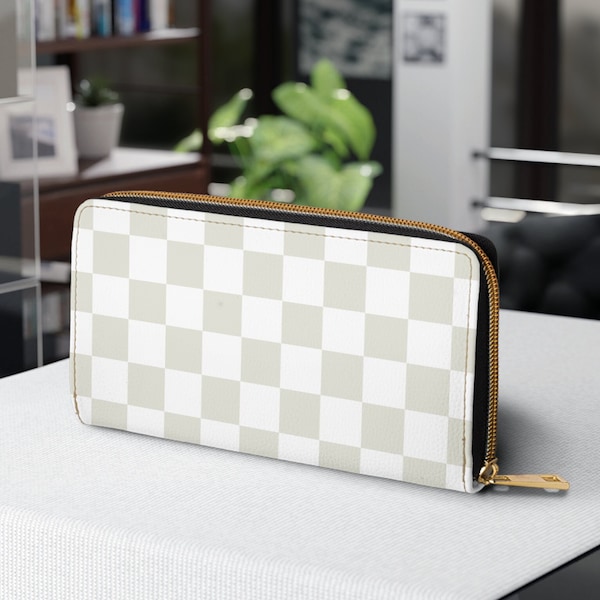 Checkered Wallet - Etsy