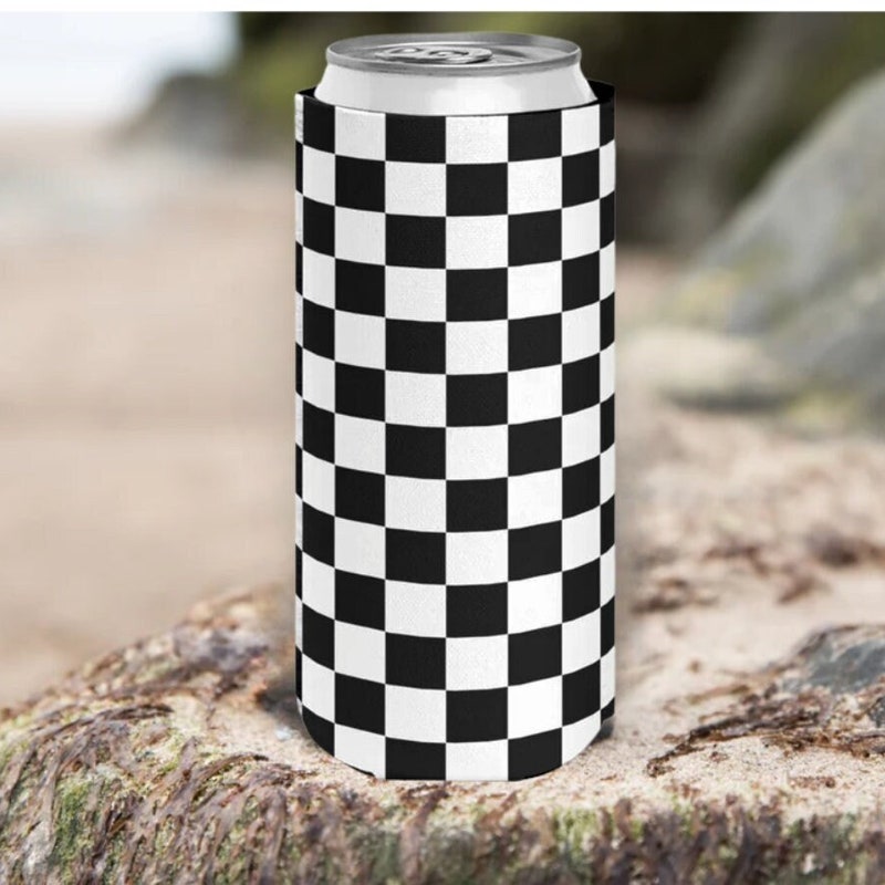 Checkered Can Koozies - Etsy
