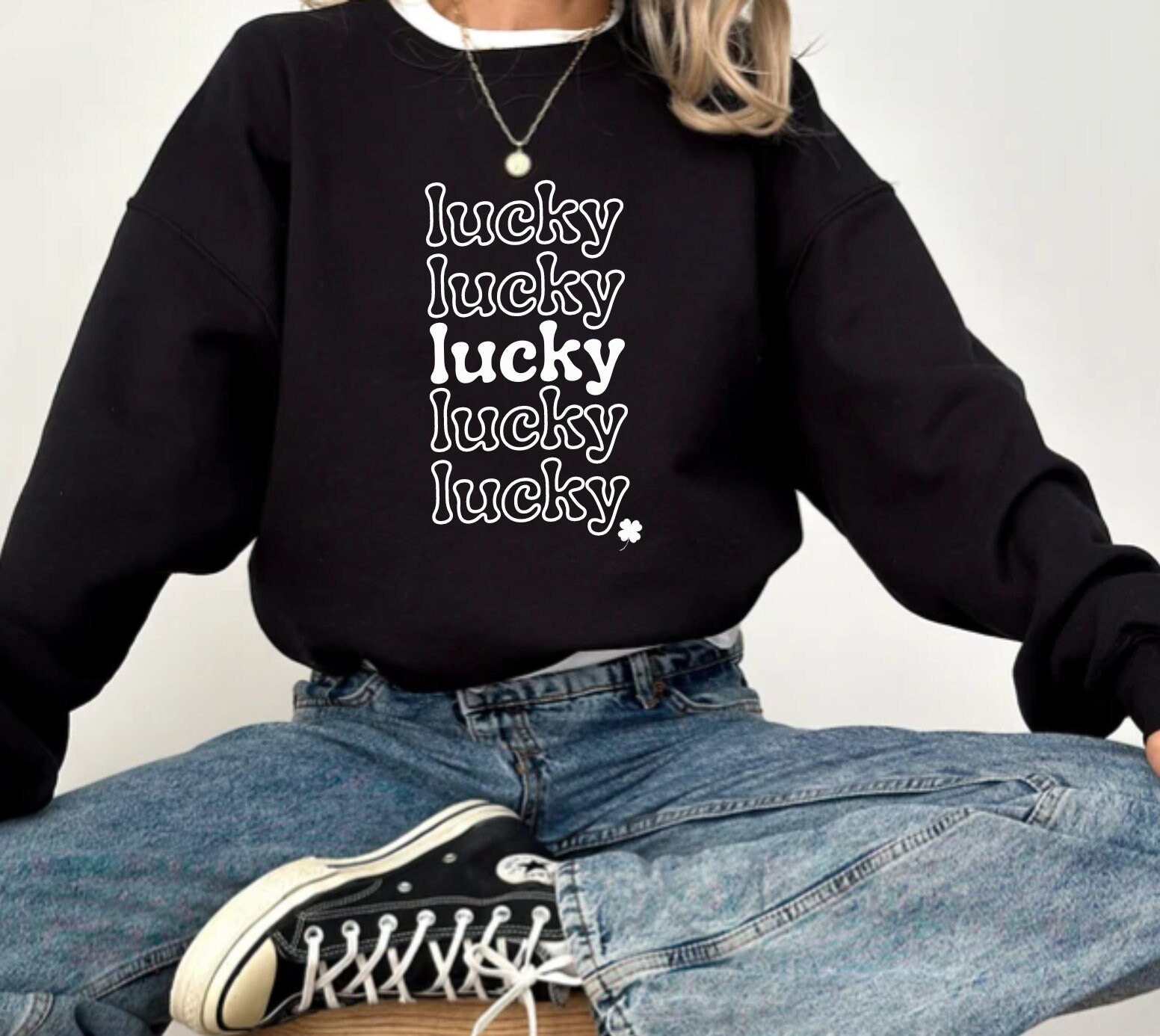 St. Patrick's Day Lucky Long Sleeve Tee - Etsy