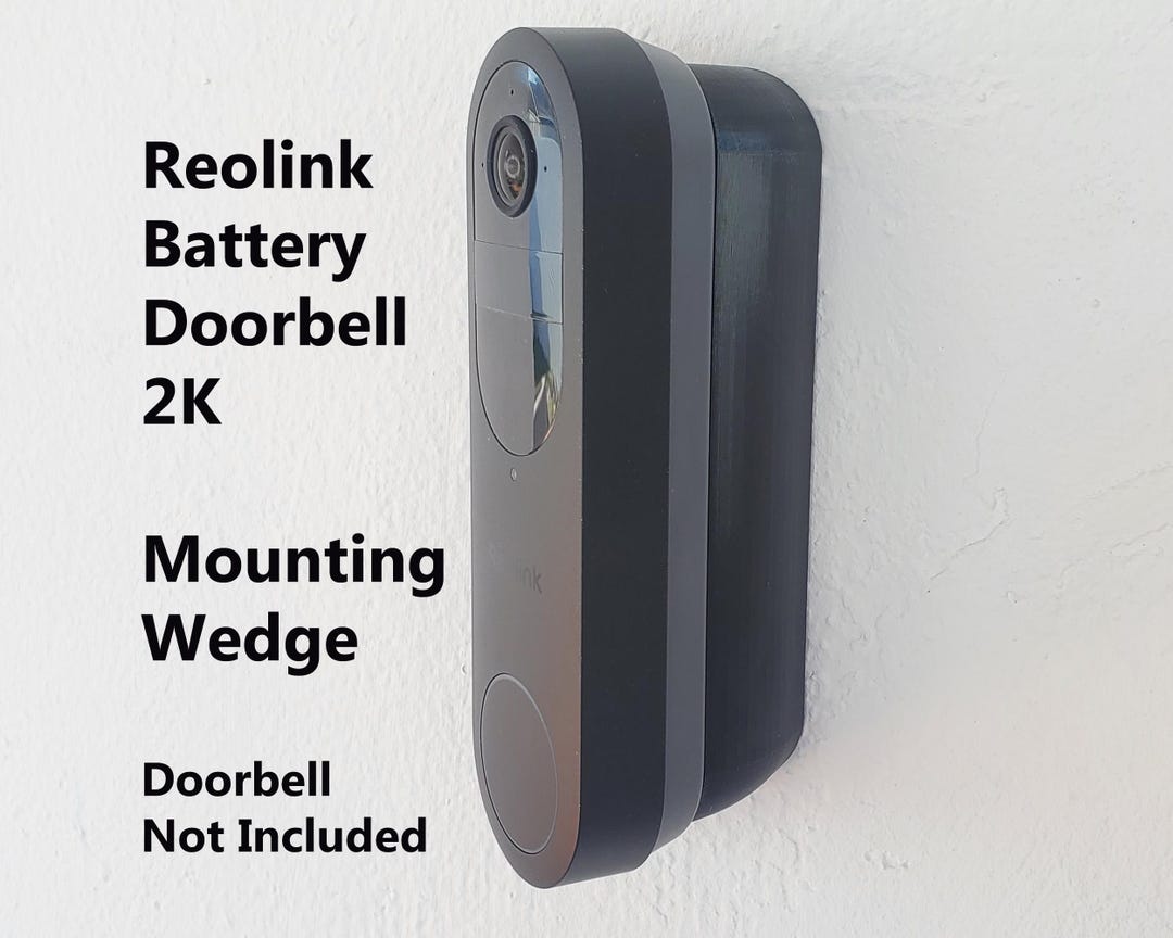 Reolink Battery Doorbell 2K Wedge Angle Mount Bracket 15 25 35 45 60 90 ...