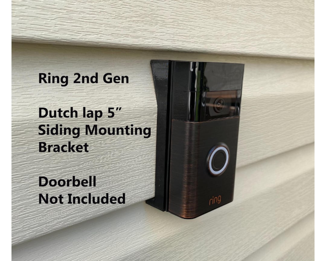 Ring 2nd Gen Dutch Lap 5 Inch Siding Mounting Bracket Wedge 3D Printed ...