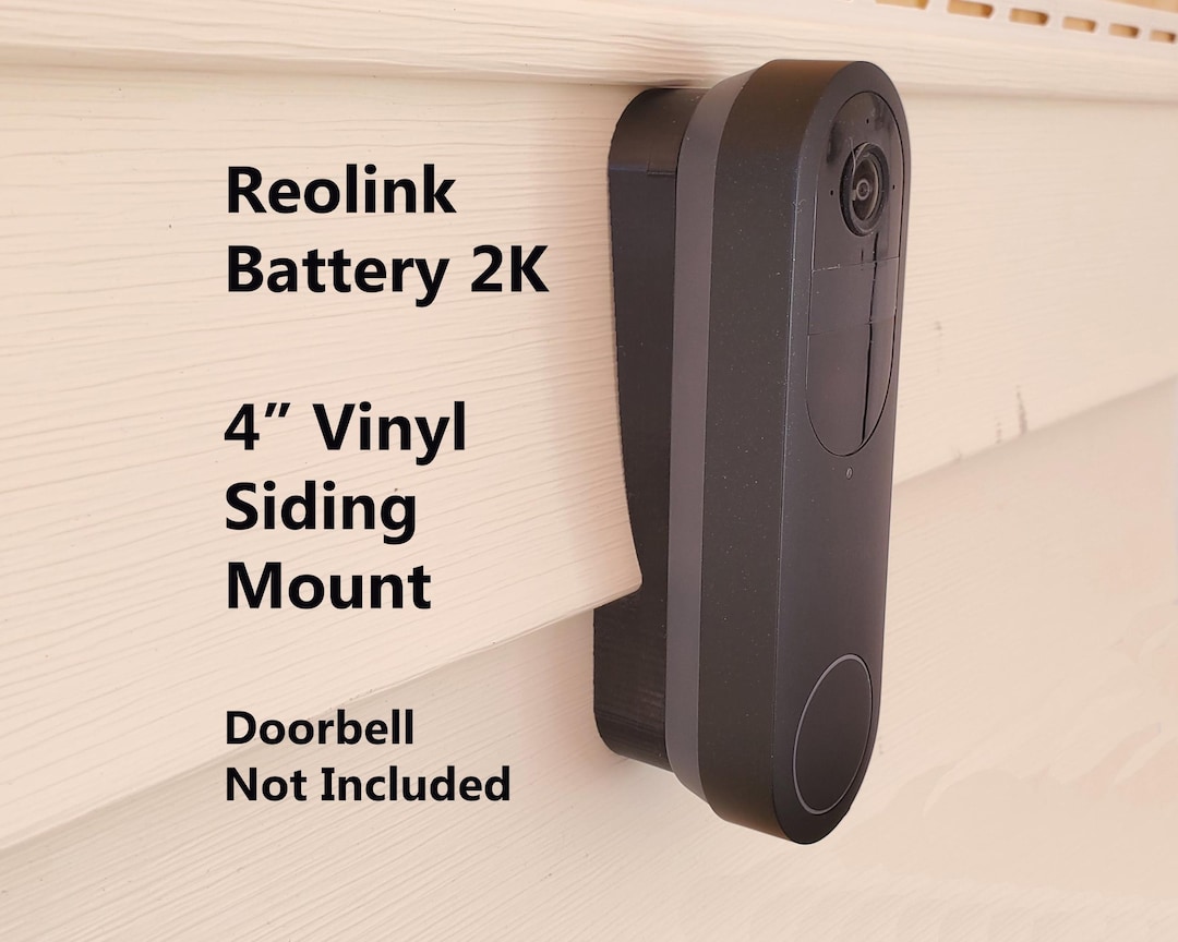 Reolink Battery Doorbell 2k 4" Vinyl Siding Mount Wedge Angle ...