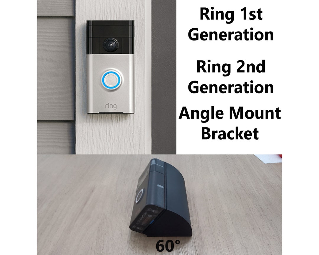 Ring 2nd Gen Ring 1st Gen Video Doorbell Wedge 60 Degree Angle Mount ...