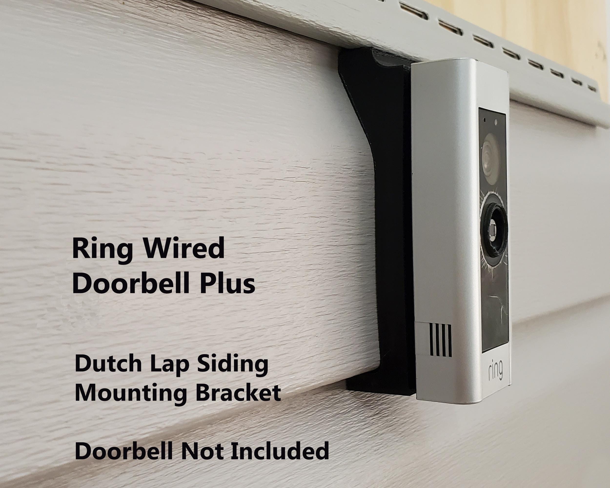 Ring Wired Doorbell Plus (ring Pro) Dutch Lap 4.5 Siding Mounting ...