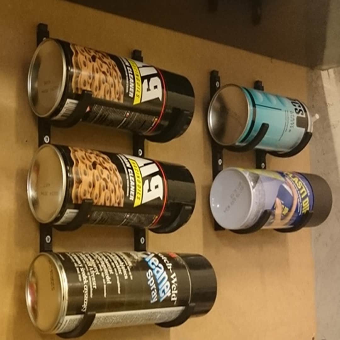 Spray Paint Can Holder Spray Rack Organizer Storage Wall Mount 10 Hooks ...