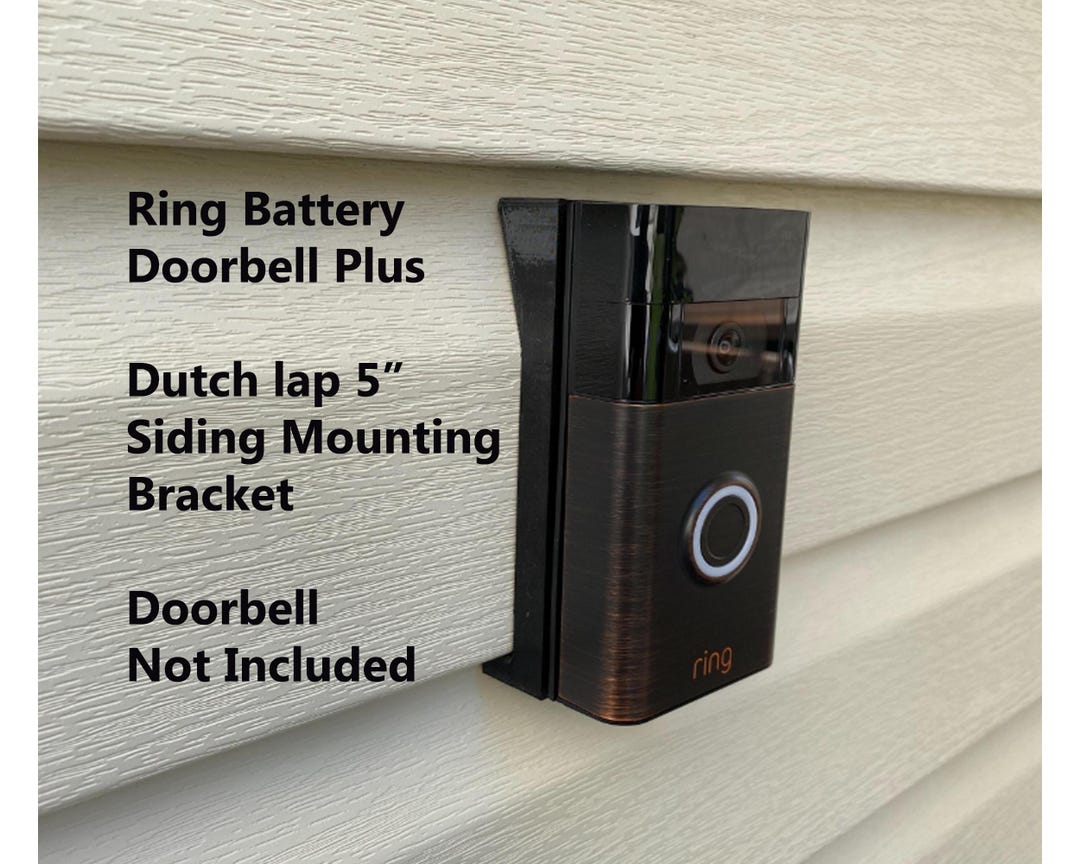 Ring Battery Doorbell Plus Dutch Lap 5" Siding Mounting Bracket Wedge ...