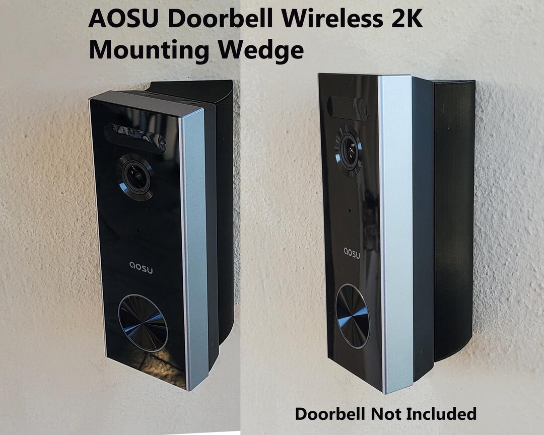 AOSU Doorbell Wireless 2K Mounting Wedge Bracket 15 25 35 45 60 75 90 ...