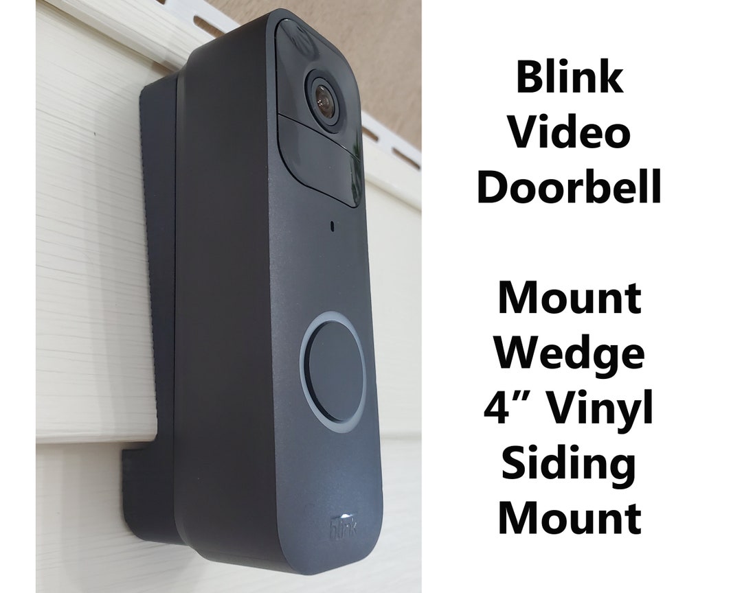 Blink Video Doorbell Angle Adjustment Mount Wedge 4" Vinyl Siding Mount ...