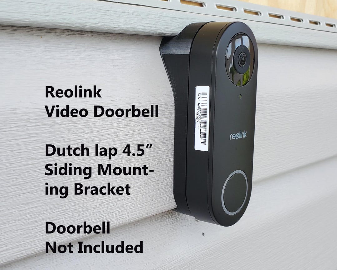 Reolink Doorbell Camera 2K 5MP Dutch Lap 4.5 in Siding Mounting Bracket ...