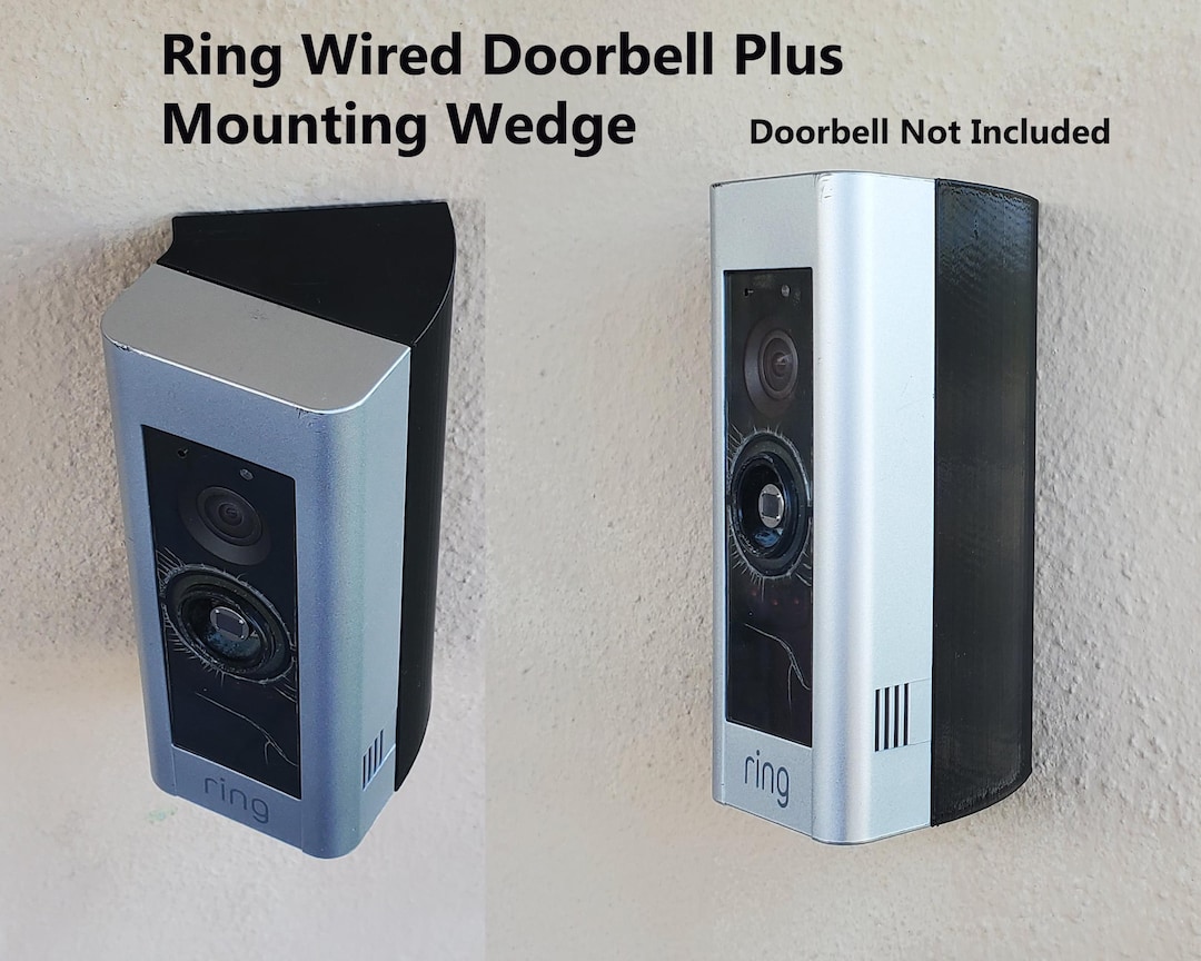 Ring Wired Doorbell Plus (video Doorbell Pro) Wedge Bracket Corner Mount Kit 15 25 35 45 60 75 ...