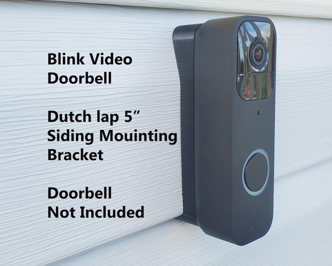 Blink Video Doorbell Dutch Lap 5 Inch Siding Mounting Bracket Wedge 3D ...