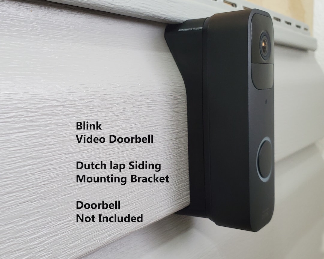 Blink Doorbell Dutch Lap 4.5 Siding Mounting Bracket Wedge 3D Printed ...