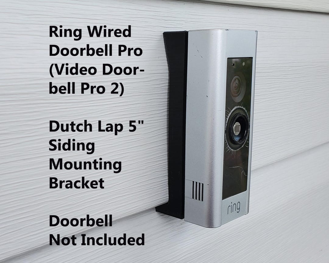Ring Pro 2 Doorbell Dutch Lap 5" Siding Mounting Bracket Wedge UV ...