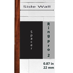 Ring Video Doorbell Pro 2 Custom Expander Spacer Mounting Bracket 0.5 ...