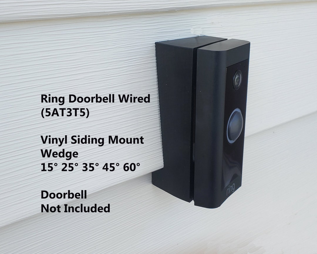 Ring Doorbell Wired 5AT3T5 Wedge 4 Vinyl Siding Mount 15 25 35 45 60 ...