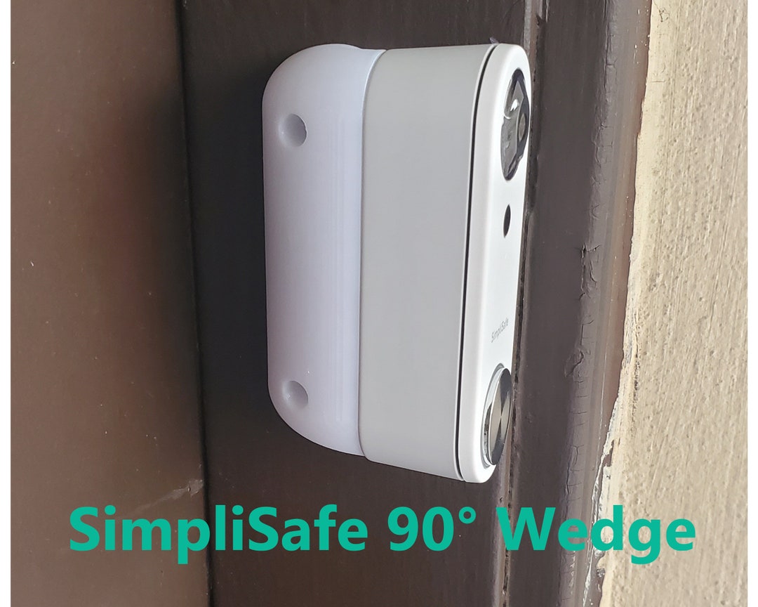 Simplisafe Video Doorbell Angle Mount Bracket Holder Wedge 90 Degree 3D ...