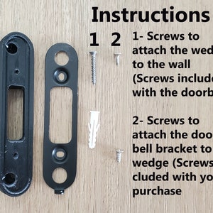 Google Nest Doorbell 2nd Gen Wired Wedge Angle Mount Bracket 15 25 35 ...