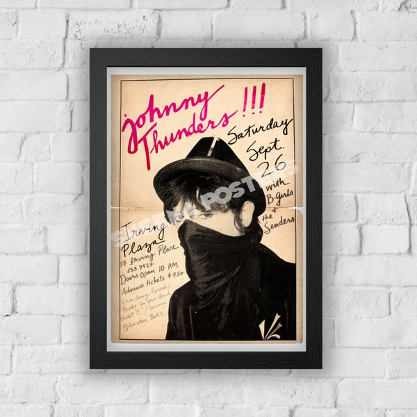 Johnny Thunders Poster - Etsy