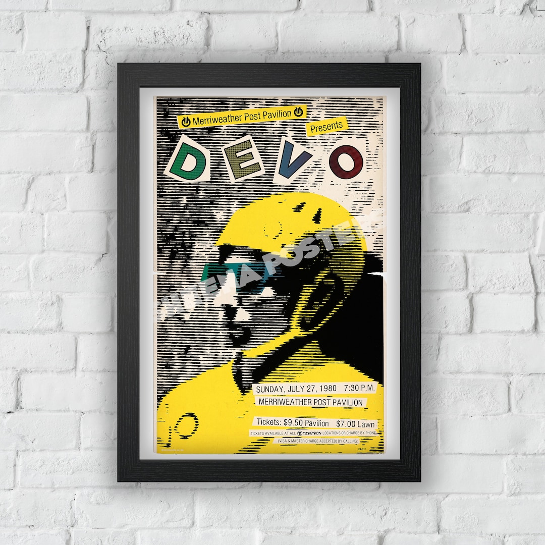 DEVO Concert Print Vintage Advert Vintage Style Magazine Retro Print ...