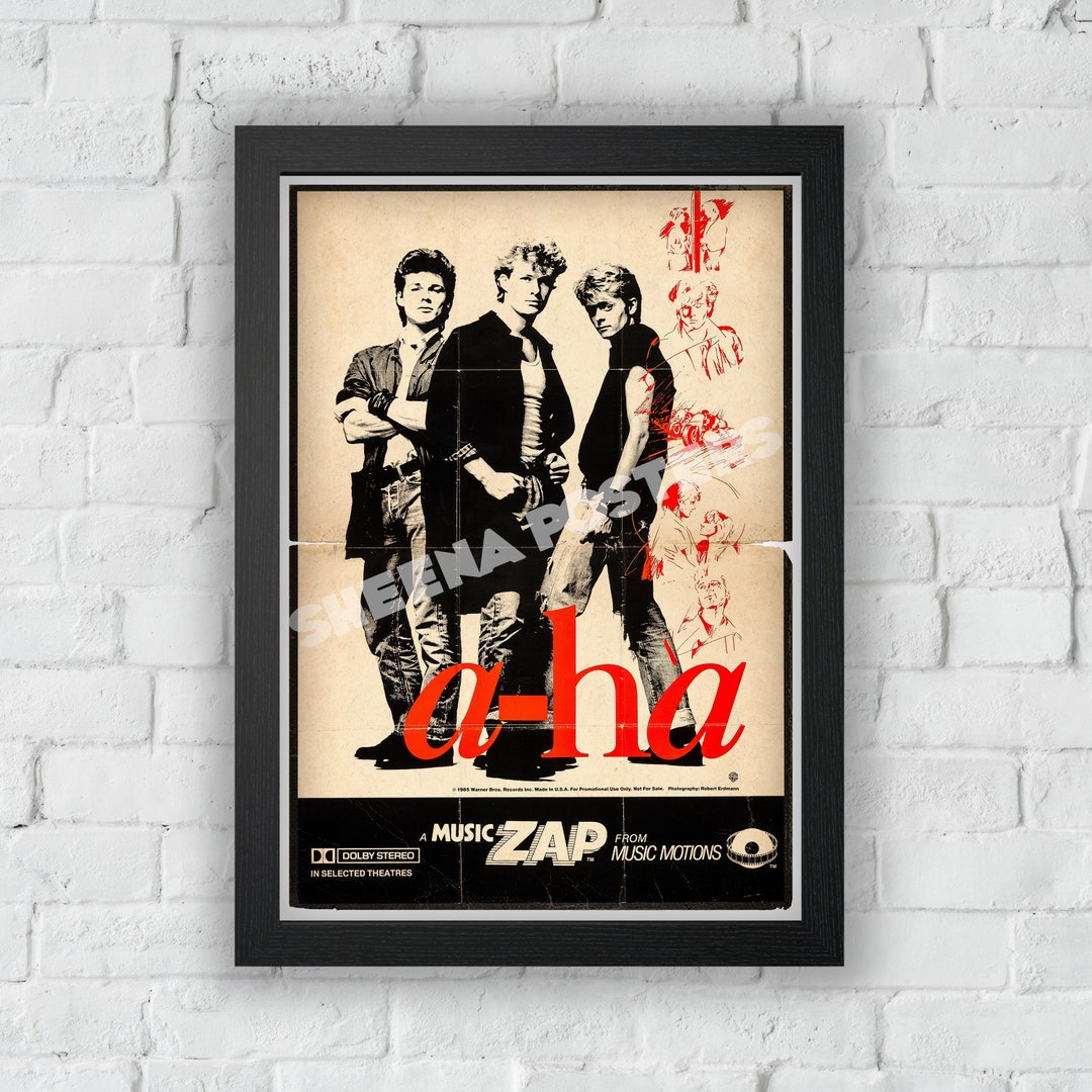 A-HA Concert Print Vintage Advert Vintage Style Magazine Retro Print ...