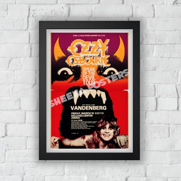 Ozzy Osbourne Poster - Etsy