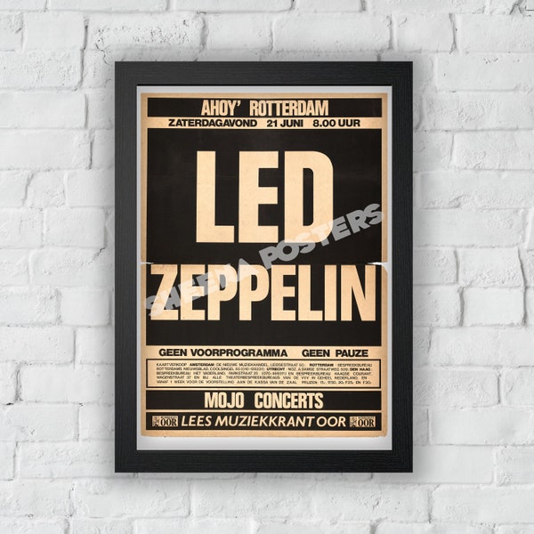 Led Zeppelin Concert Poster - Etsy