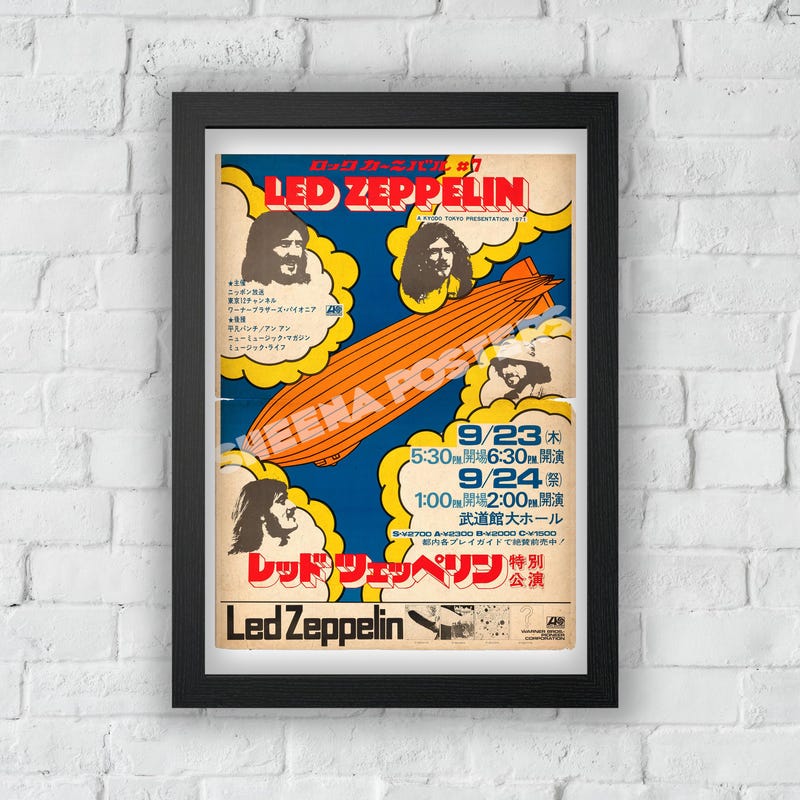 Led Zeppelin Concert Poster - Etsy