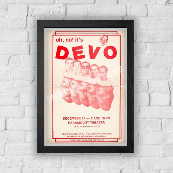 Devo Poster - Etsy